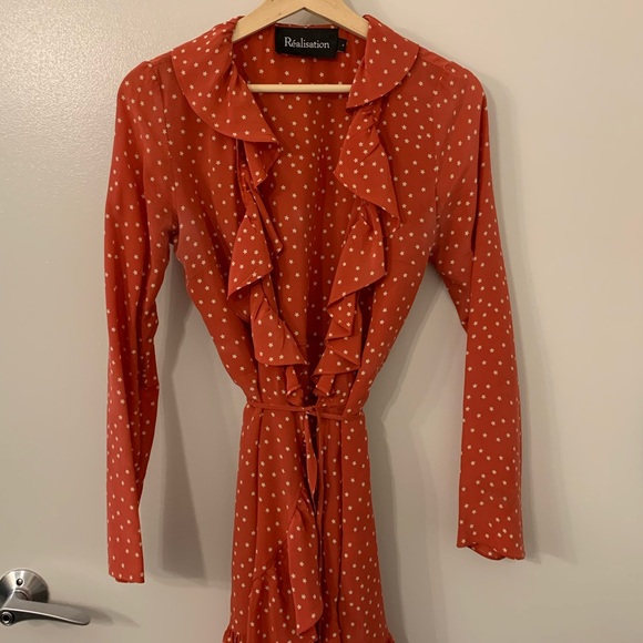 Realisation Par | Dresses | Realisation Par Alexandra Dress Red Star ...